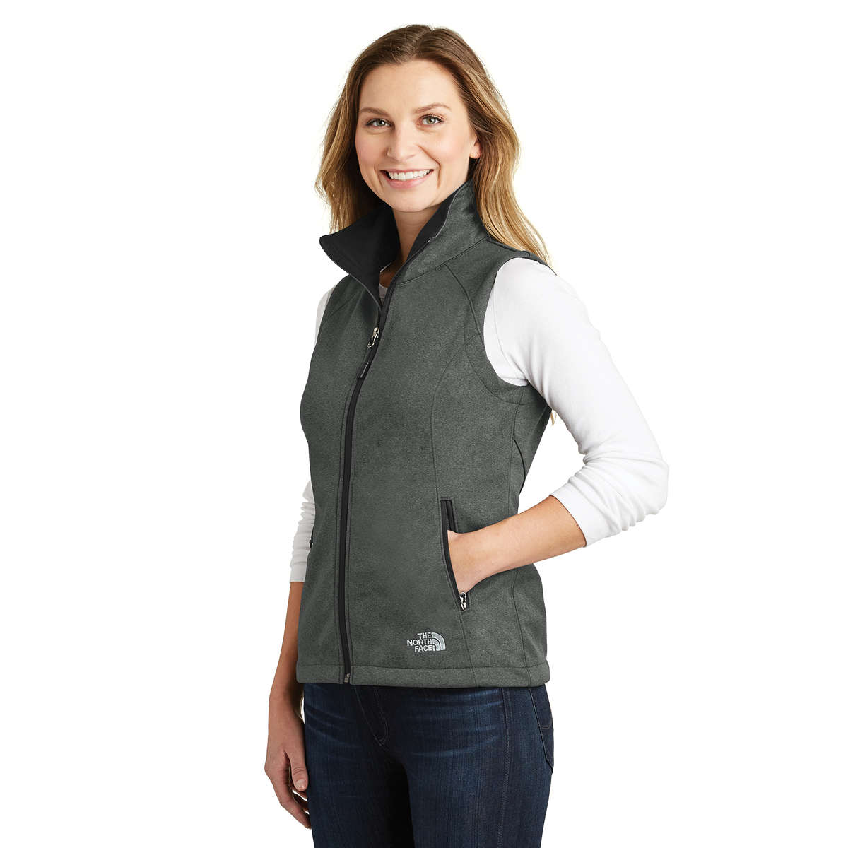 The North Face Ladies Ridgeline Soft Shell Vest - Dark/All | Deluxe