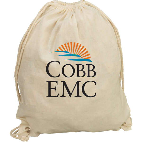 Order Custom Cotton Canvas Drawstring Backpack Online