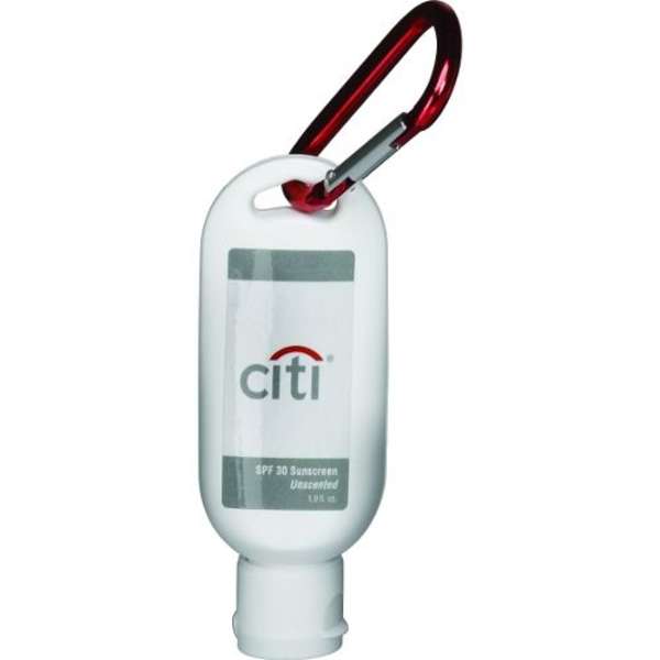 Order Custom 1.9 oz SPF 30 Sunscreen with Carabiner Clip