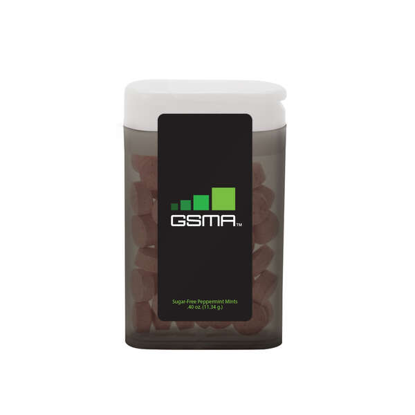 Order Custom Rectangular Flip-Top Mint Dispenser Online