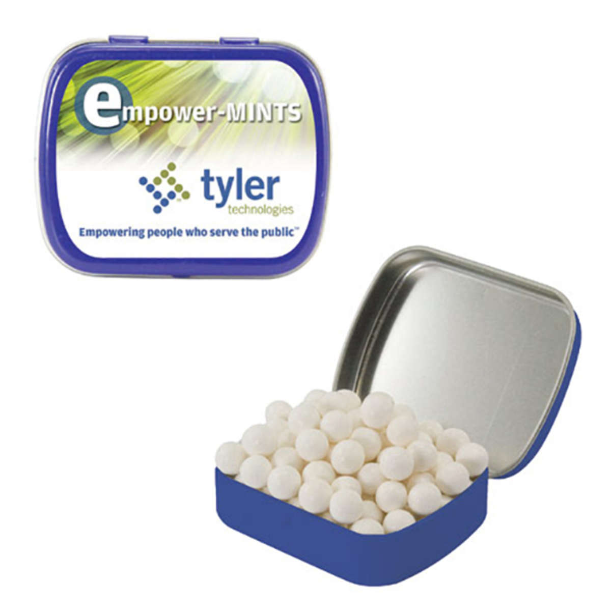Custom Small Hinged Tin - Filled with Signature Peppermints
