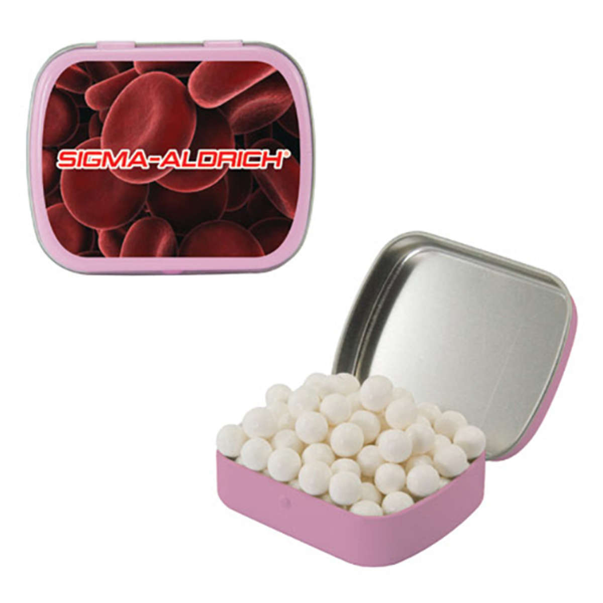 Custom Small Hinged Tin - Filled with Signature Peppermints