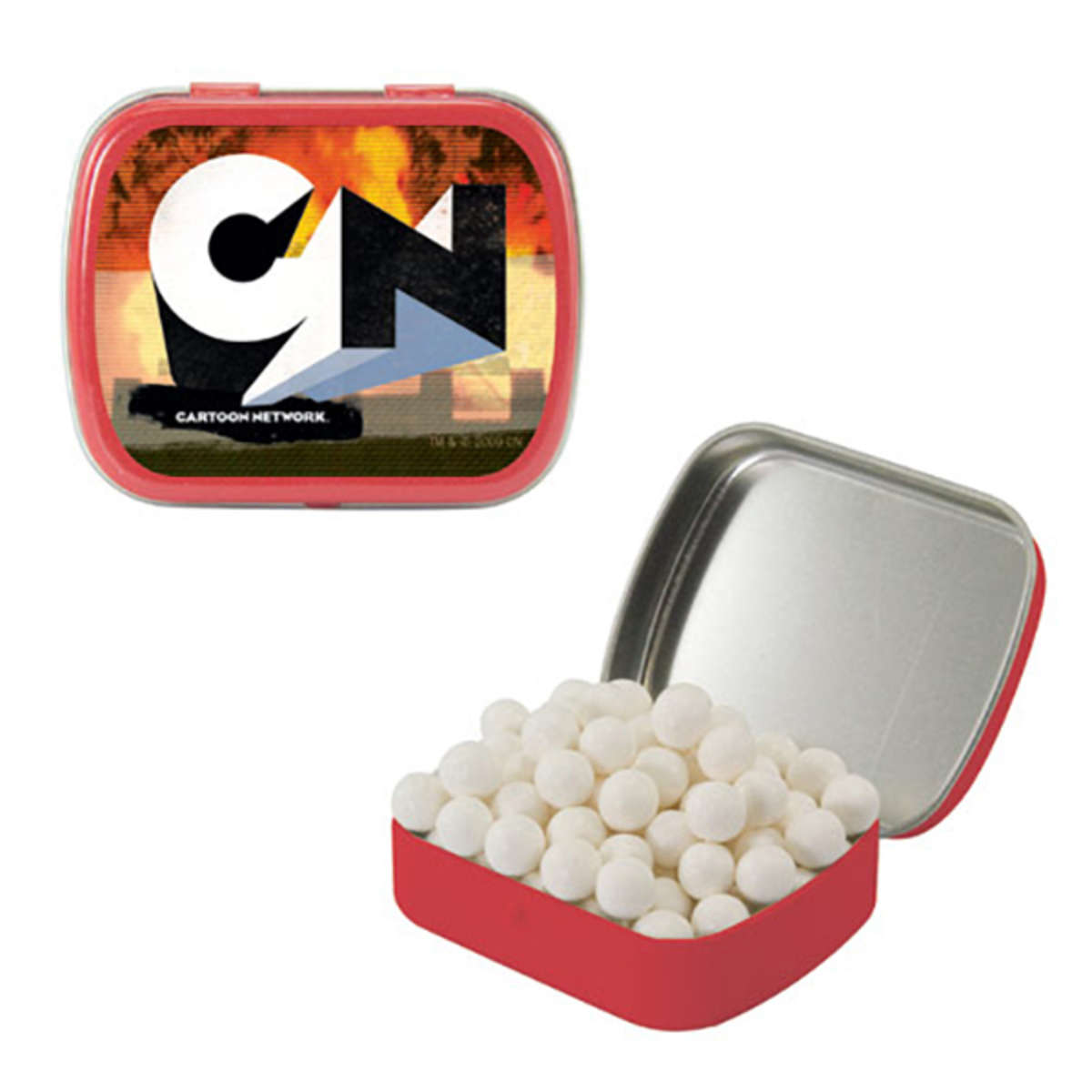 Custom Small Hinged Tin - Filled with Signature Peppermints