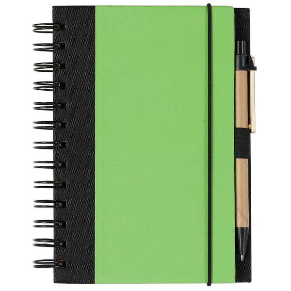 Eco-Friendly 5" X 7" Spiral Notebook and Pen | Deluxe