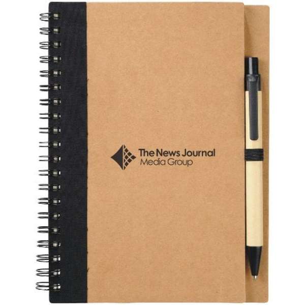 Order Custom 5" x 7" Eco Spiral Notebook with Pen Online