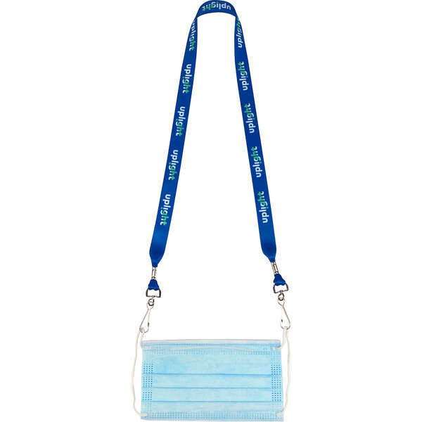 Face Mask Retainer with J Hooks Full Color | Deluxe