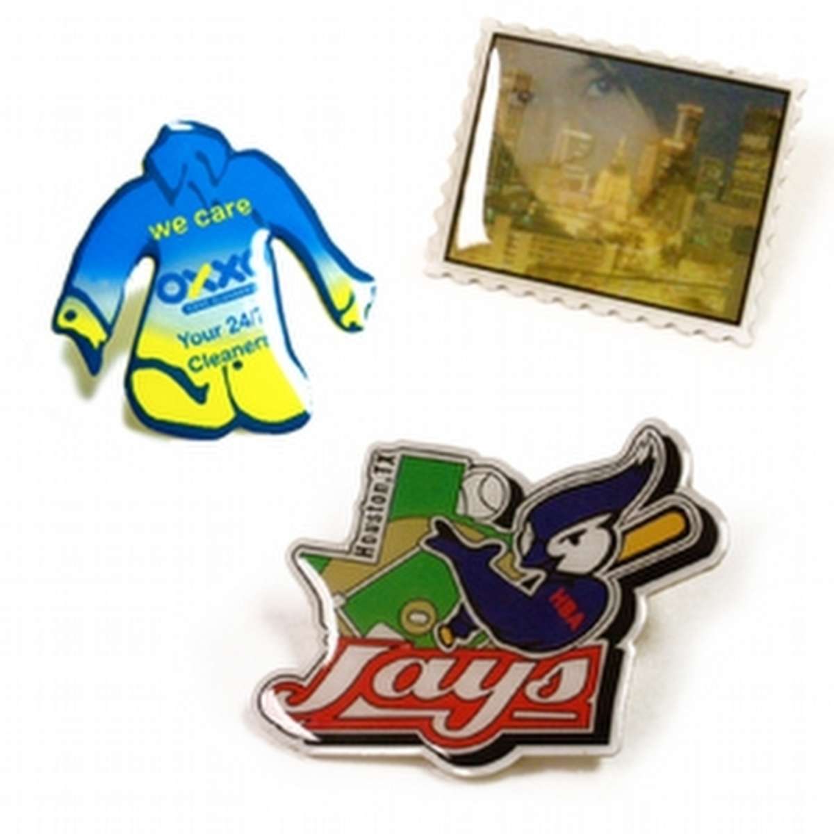 Order Custom Epoxy Dome Lapel Pin - 1-1/4" Online