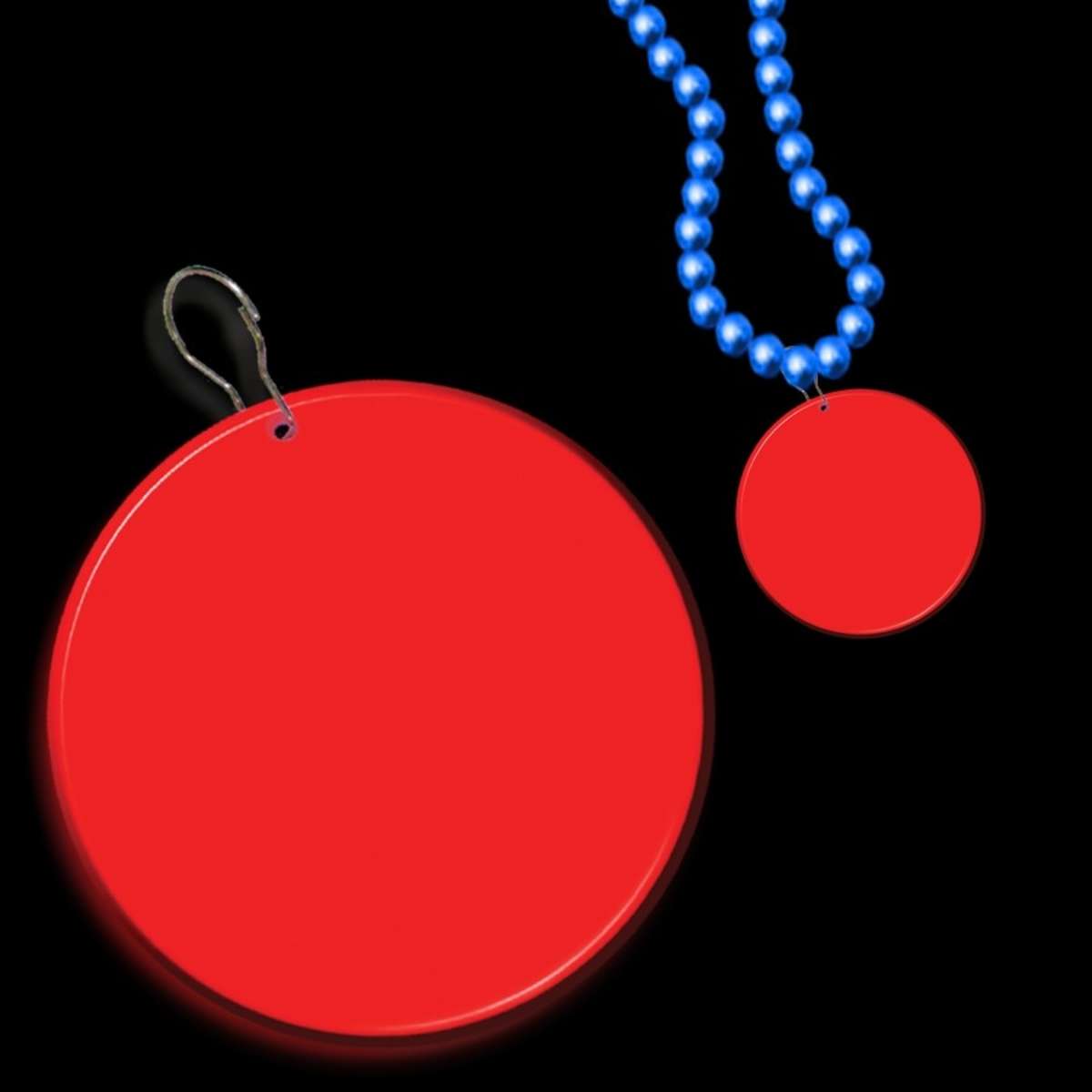 Plastic Medallions for Mardi Gras Bead Necklaces - 2-1/2"
