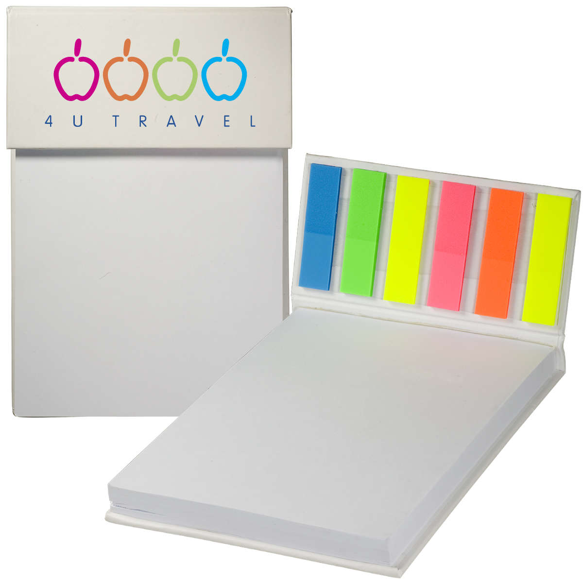 Hard Cover Sticky Flag Jotter Pad | Deluxe