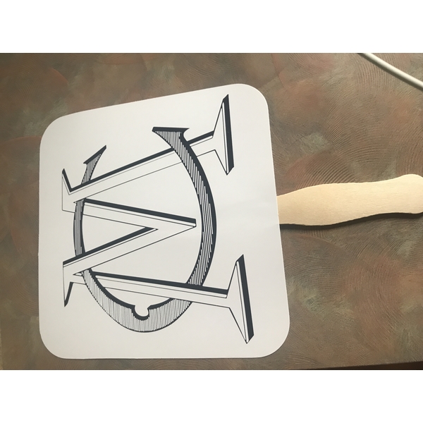 Order Custom Square Hand Fan with Rounded Corners Online