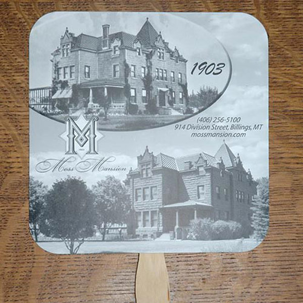 Order Custom Square Hand Fan with Rounded Corners Online