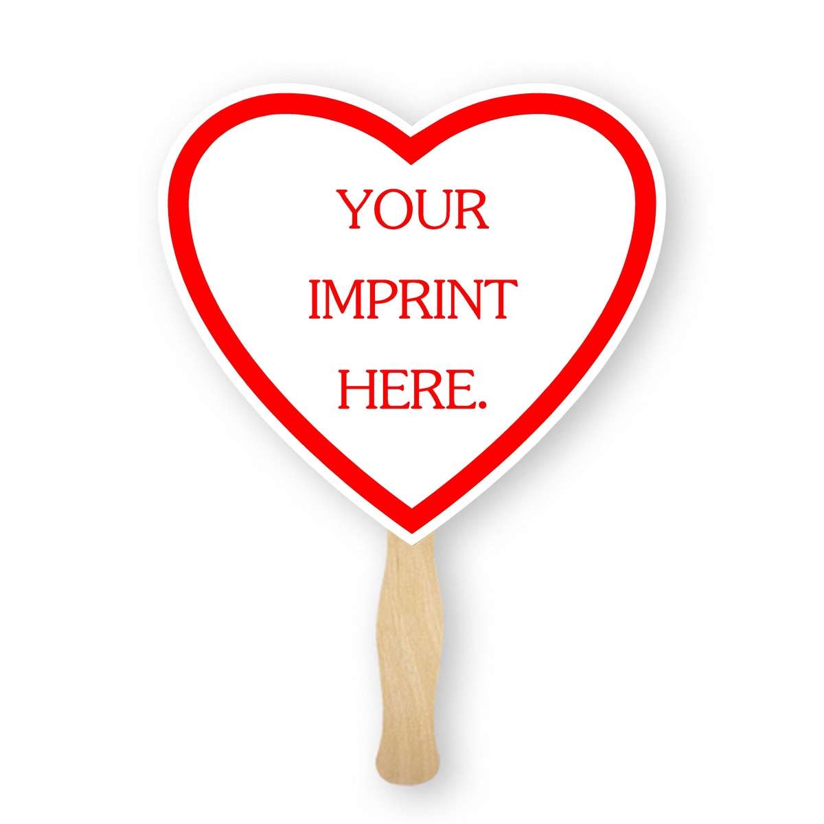 Heart Shaped Paper Fan | Deluxe