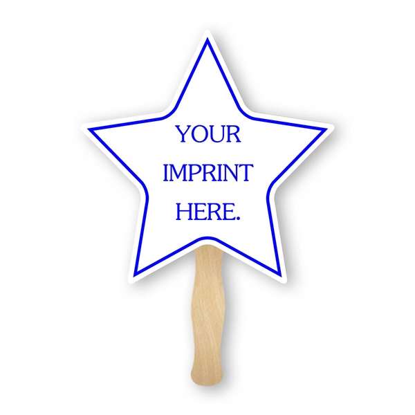 Order Custom Star Shaped Hand Fan Online