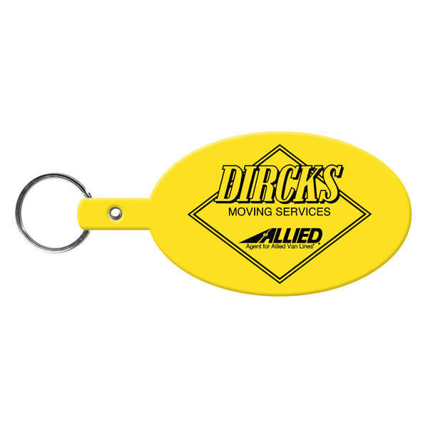 Order Custom Large Oval Soft Plastic Key Fob Online