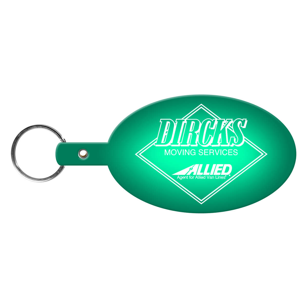 Order Custom Large Oval Soft Plastic Key Fob Online
