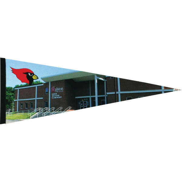 4" x 10" Custom Printed Felt Pennant | Deluxe