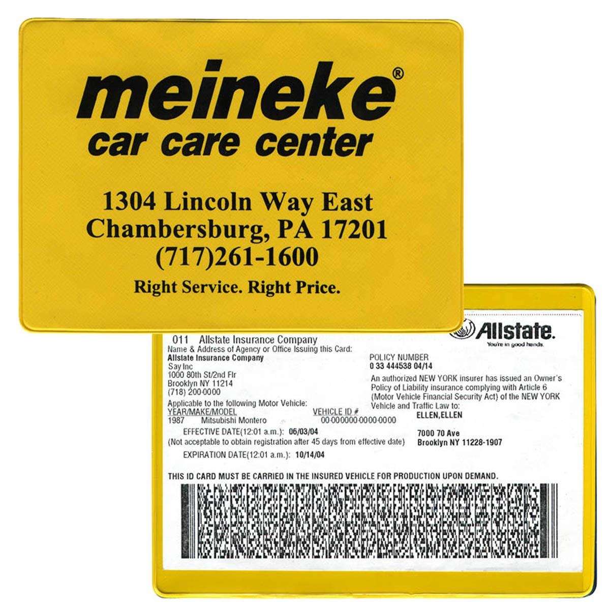 Order your Customized Insurance Card Holder for your Business