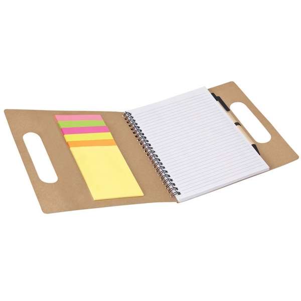 Order Custom Handled Eco Set - Notepad, Sticky Notes and Pen