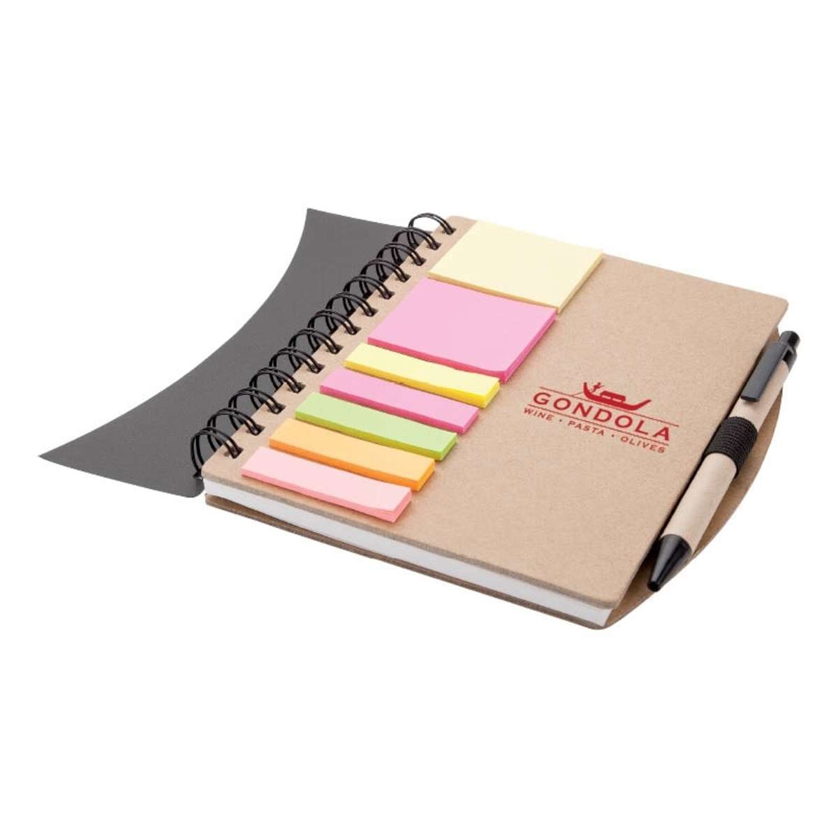 Custom Broome Mini Journal with Pen, Flags & Sticky Notes
