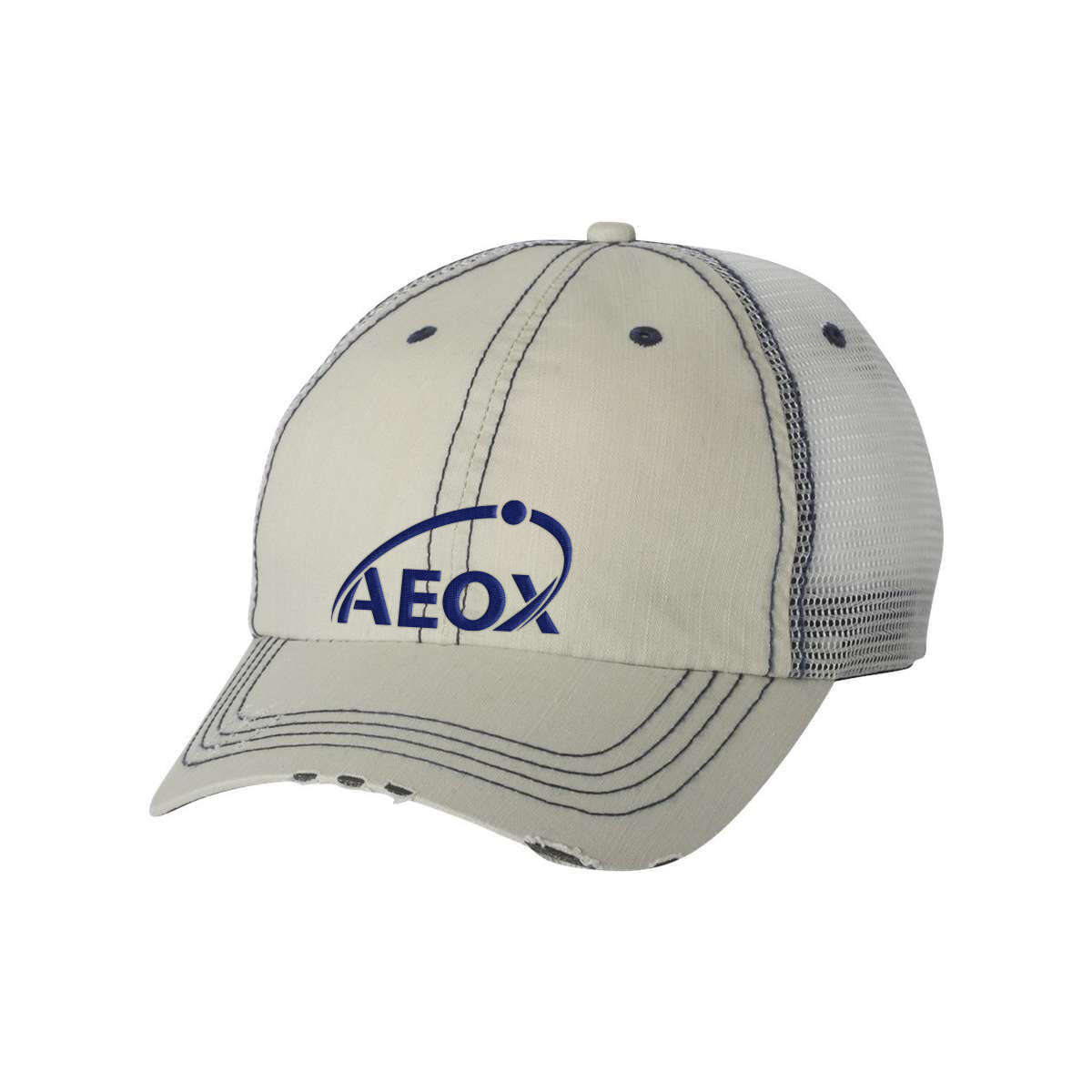 Order Custom Mega Cap - Herringbone Unstructured Trucker Cap Online