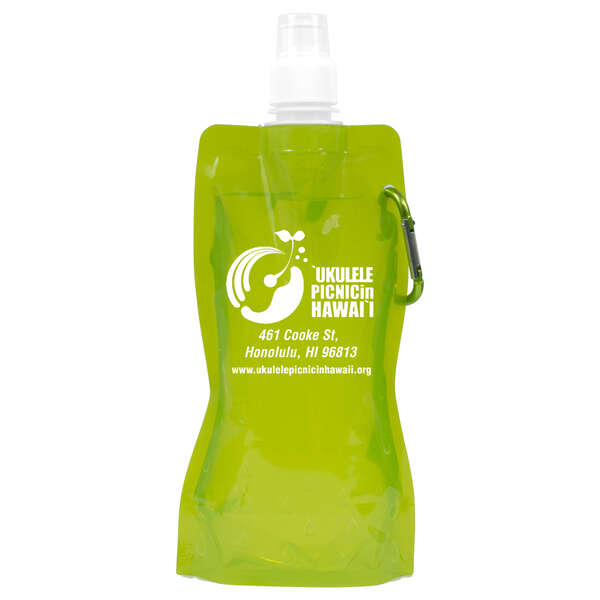 Custom "Roll Up" 18 oz Foldable and Reusable Water Bottle