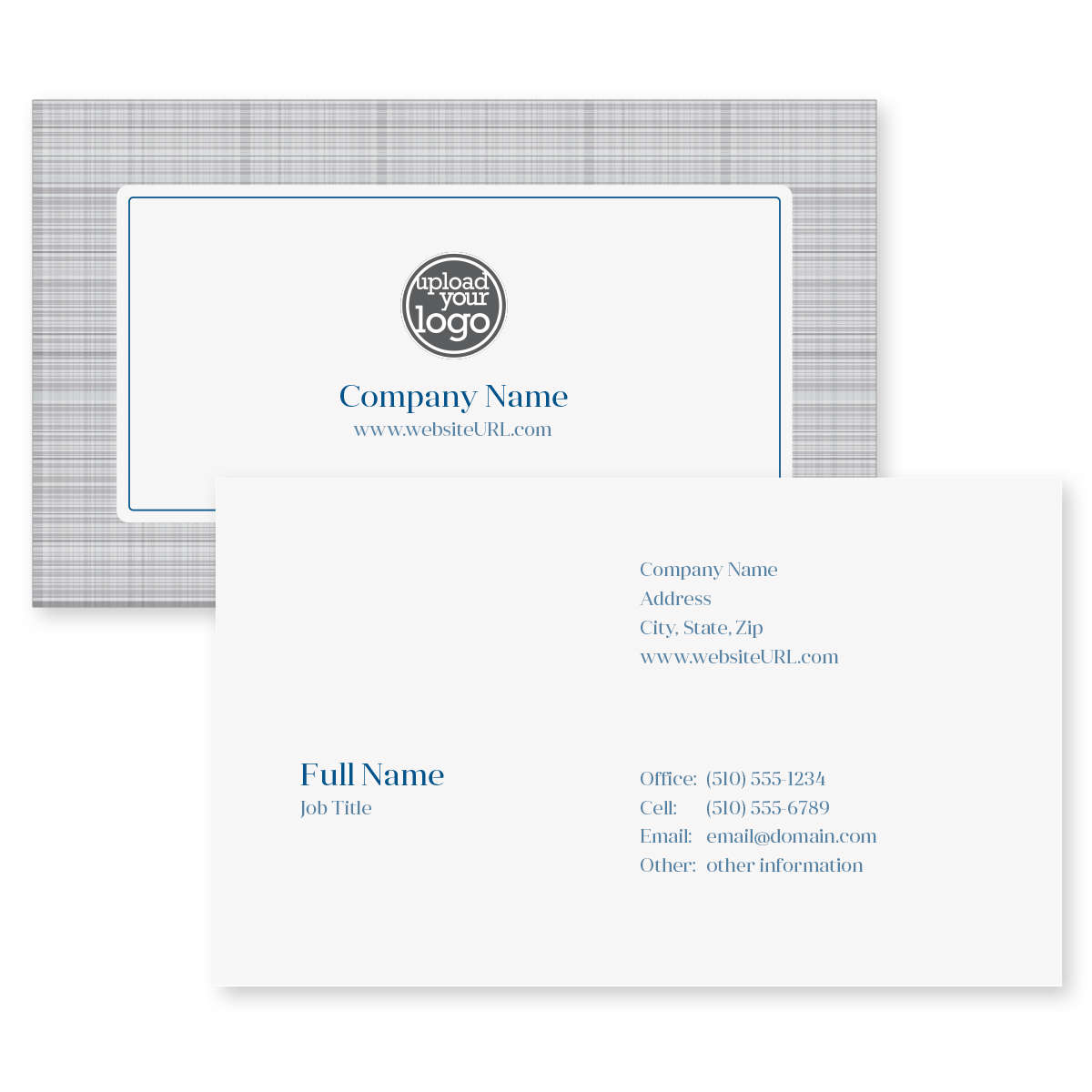 Order Custom Classic Gray Suit Business Card 2x3-1/2 Rectangle ...