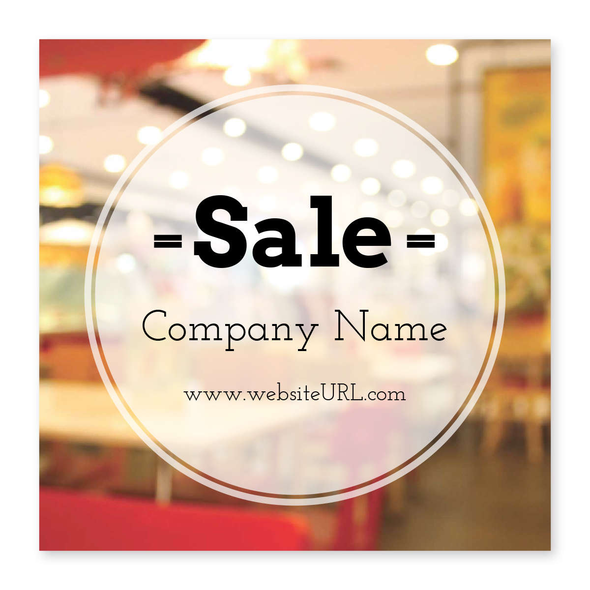 Blowout Sticker 4x4 Square | Deluxe