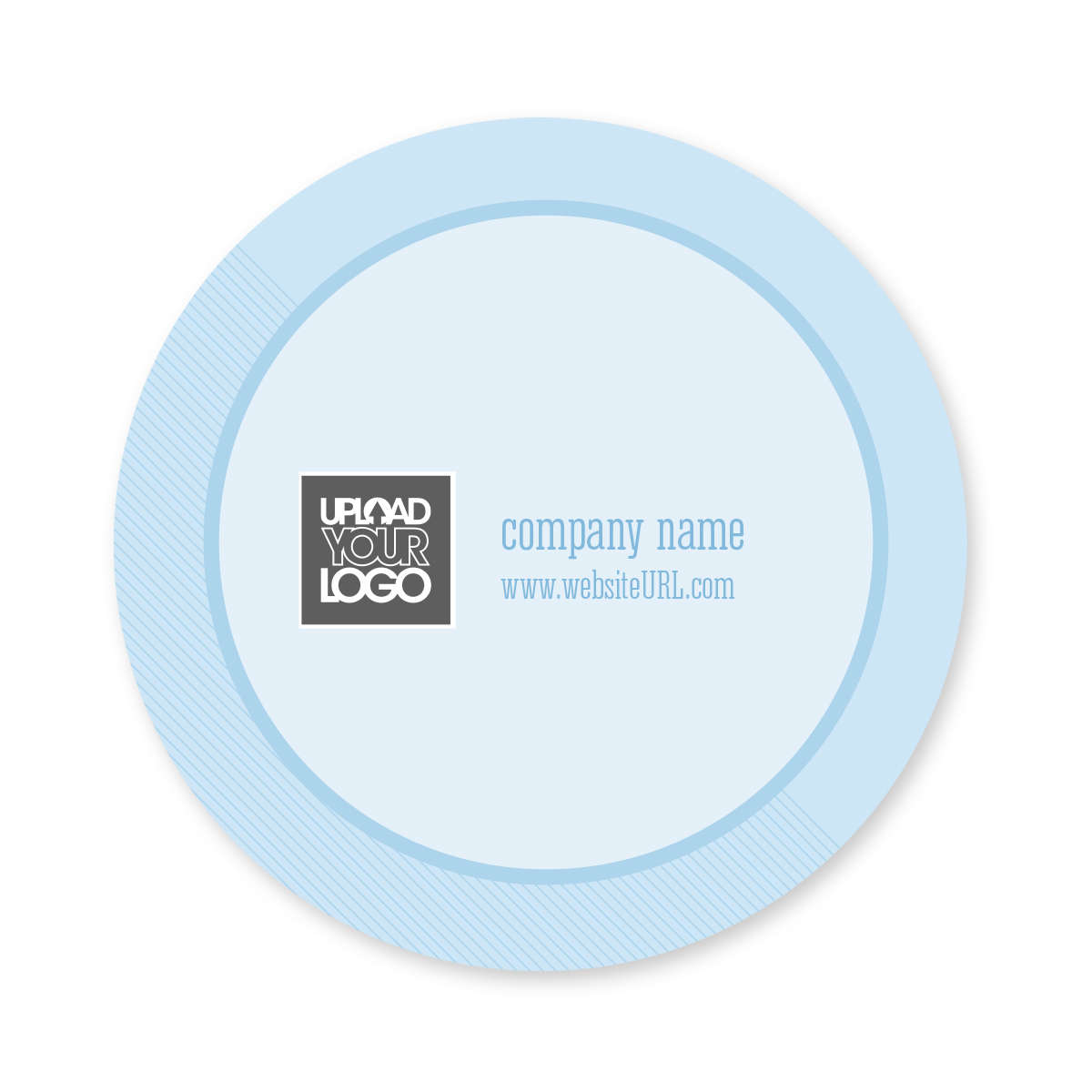 Circle Stripes Sticker 3x3 Circle | Deluxe