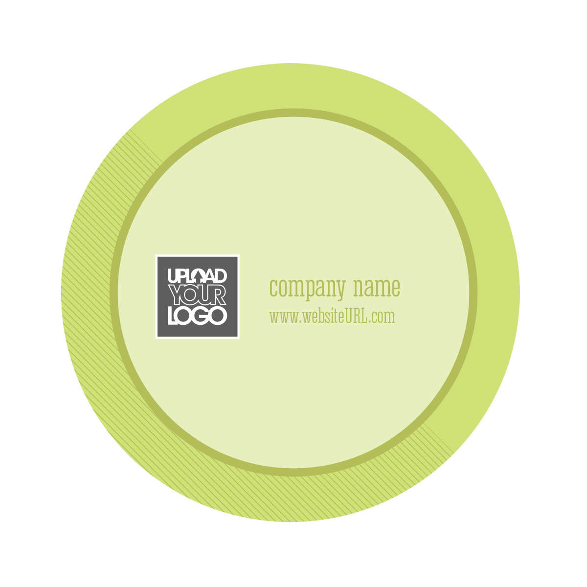 Circle Stripes Sticker 3x3 Circle | Deluxe