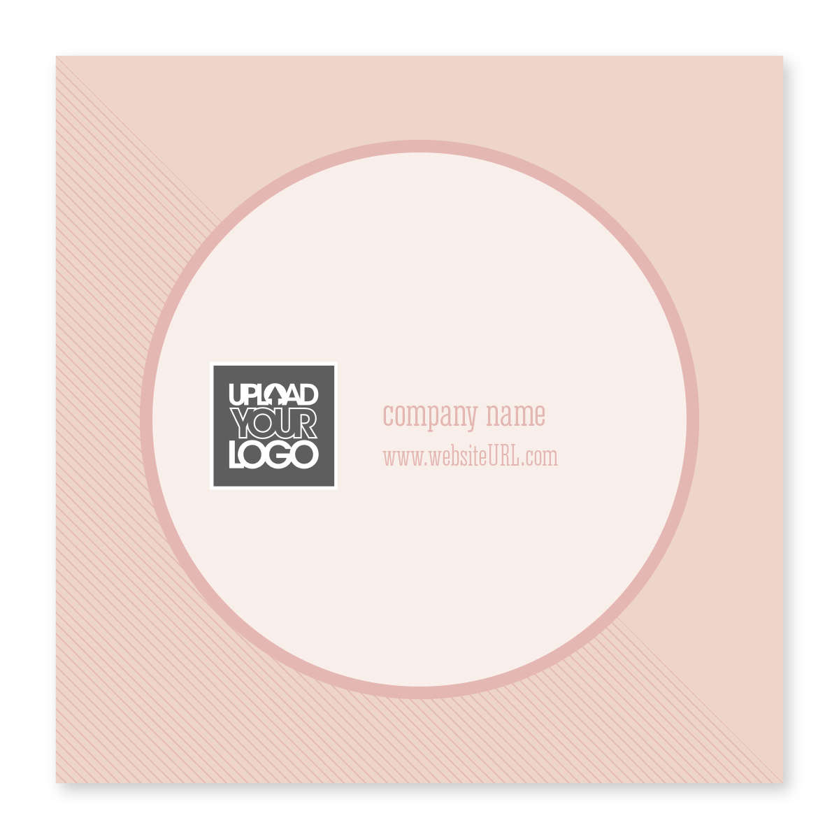 Circle Stripes Sticker 4x4 Square | Deluxe