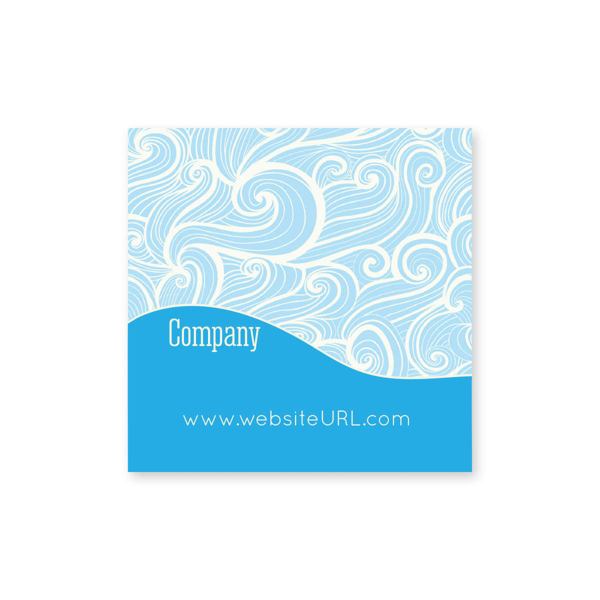 Curls Sticker 2x2 Square | Deluxe