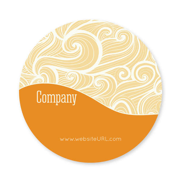 Curls Sticker 3x3 Circle | Deluxe