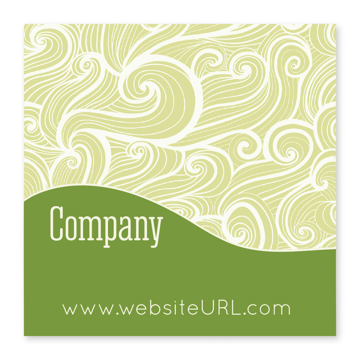 Curls Sticker 4x4 Square | Deluxe