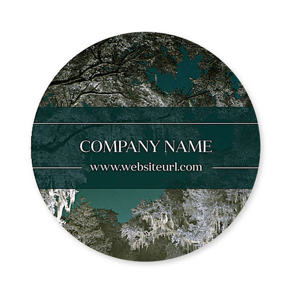 Dreamy Trees Sticker 3x3 Circle | Deluxe