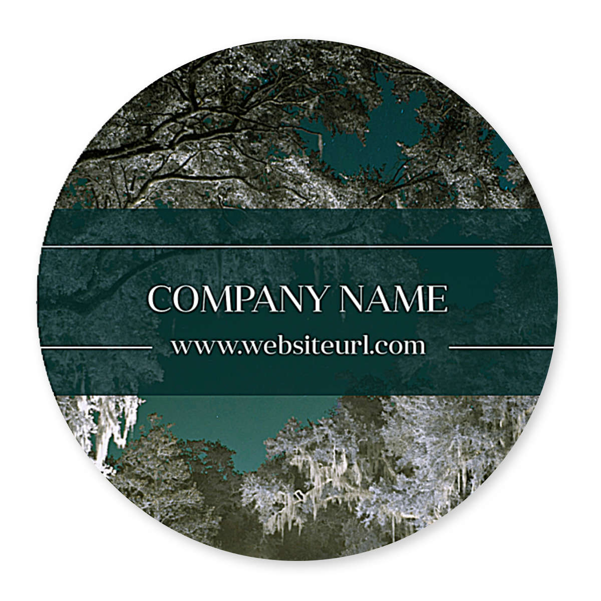 Dreamy Trees Sticker 4x4 Circle | Deluxe