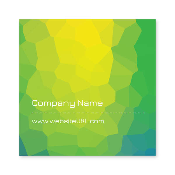 Green Scene Sticker 3x3 Square | Deluxe