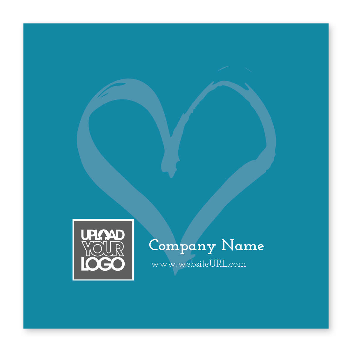 Heart Sticker 4x4 Square | Deluxe