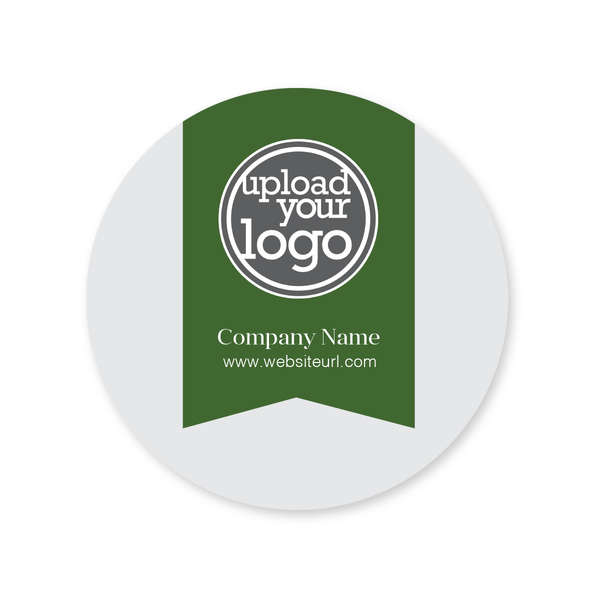 Ribbon Sticker 2x2 Circle | Deluxe