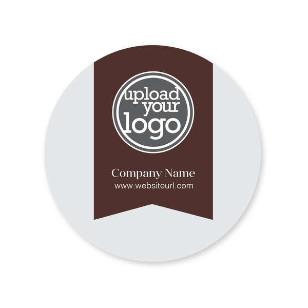 Ribbon Sticker 2x2 Circle | Deluxe