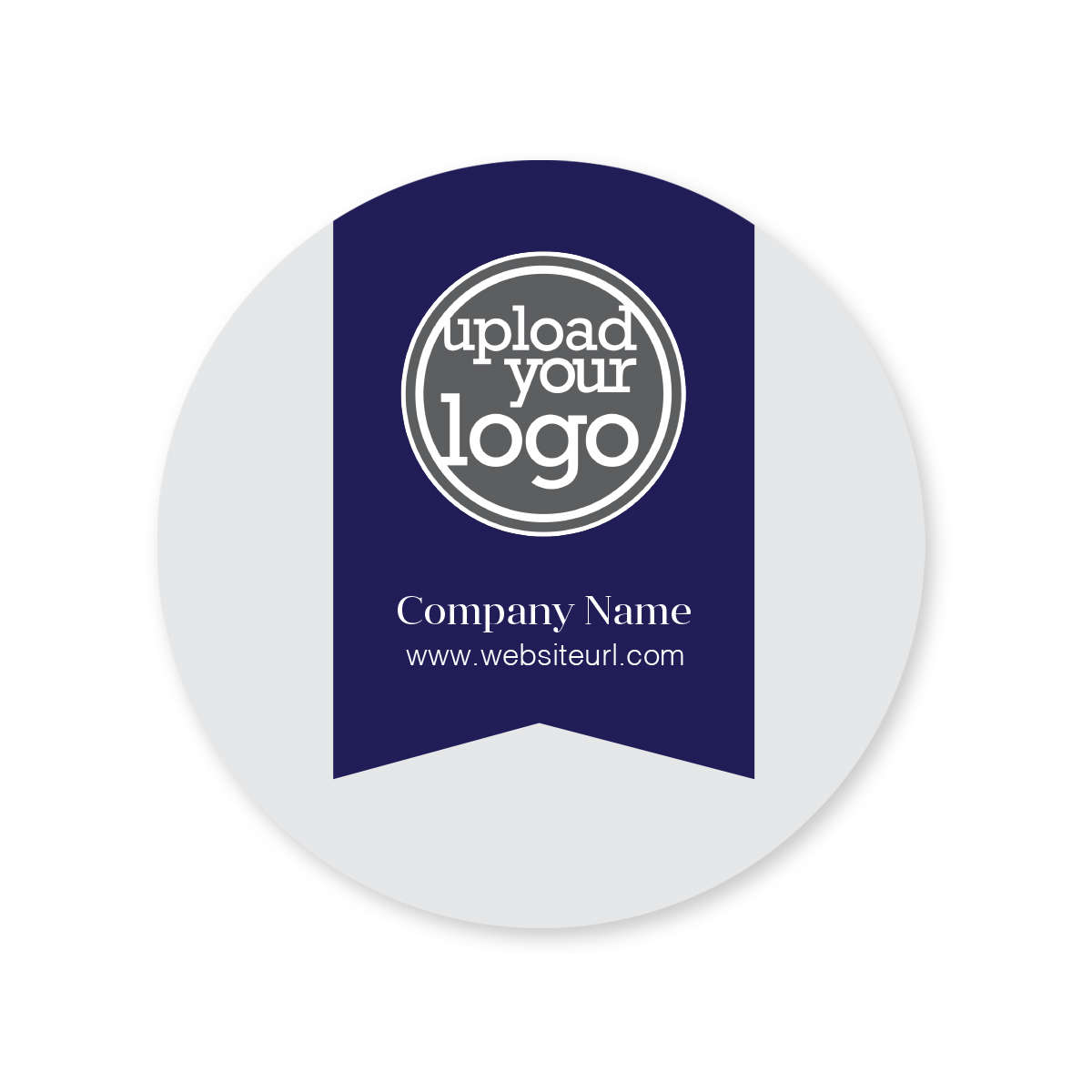 Ribbon Sticker 2x2 Circle | Deluxe