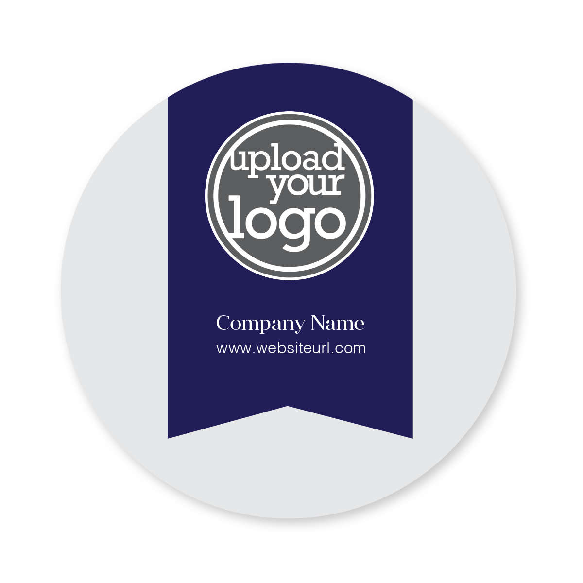 Ribbon Sticker 3x3 Circle | Deluxe