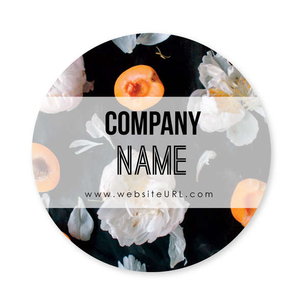 Simple Flower Sticker 3x3 Circle | Deluxe