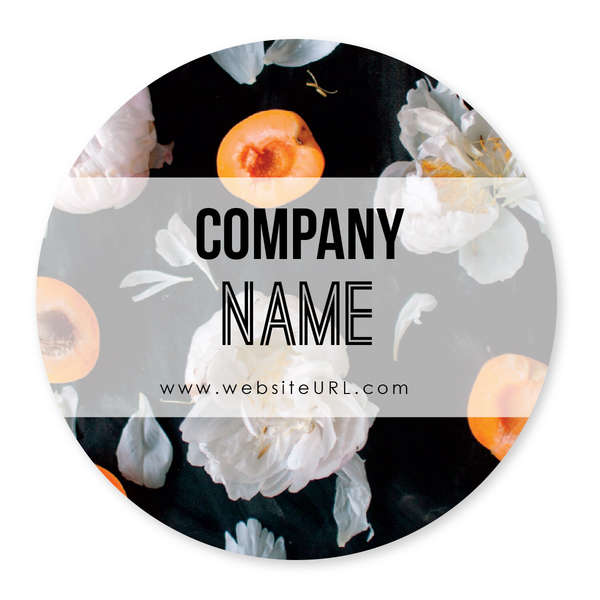 Simple Flower Sticker 4x4 Circle | Deluxe