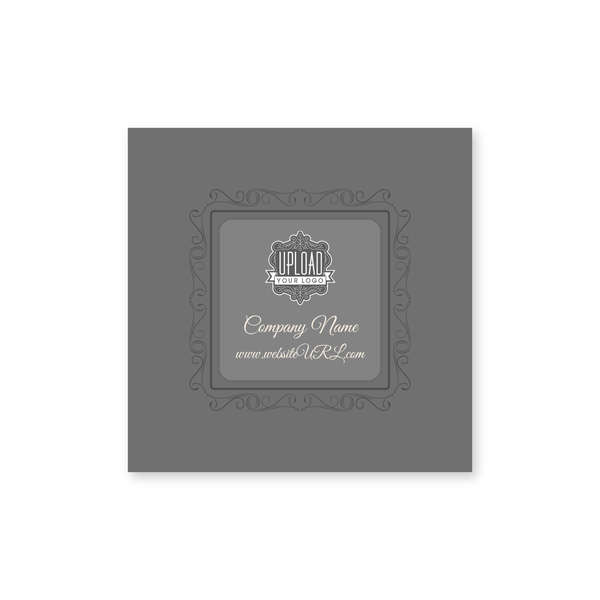 Twirly Border Sticker 2x2 Square | Deluxe