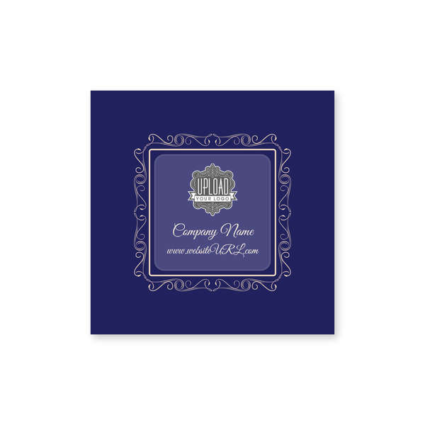 Twirly Border Sticker 2x2 Square | Deluxe