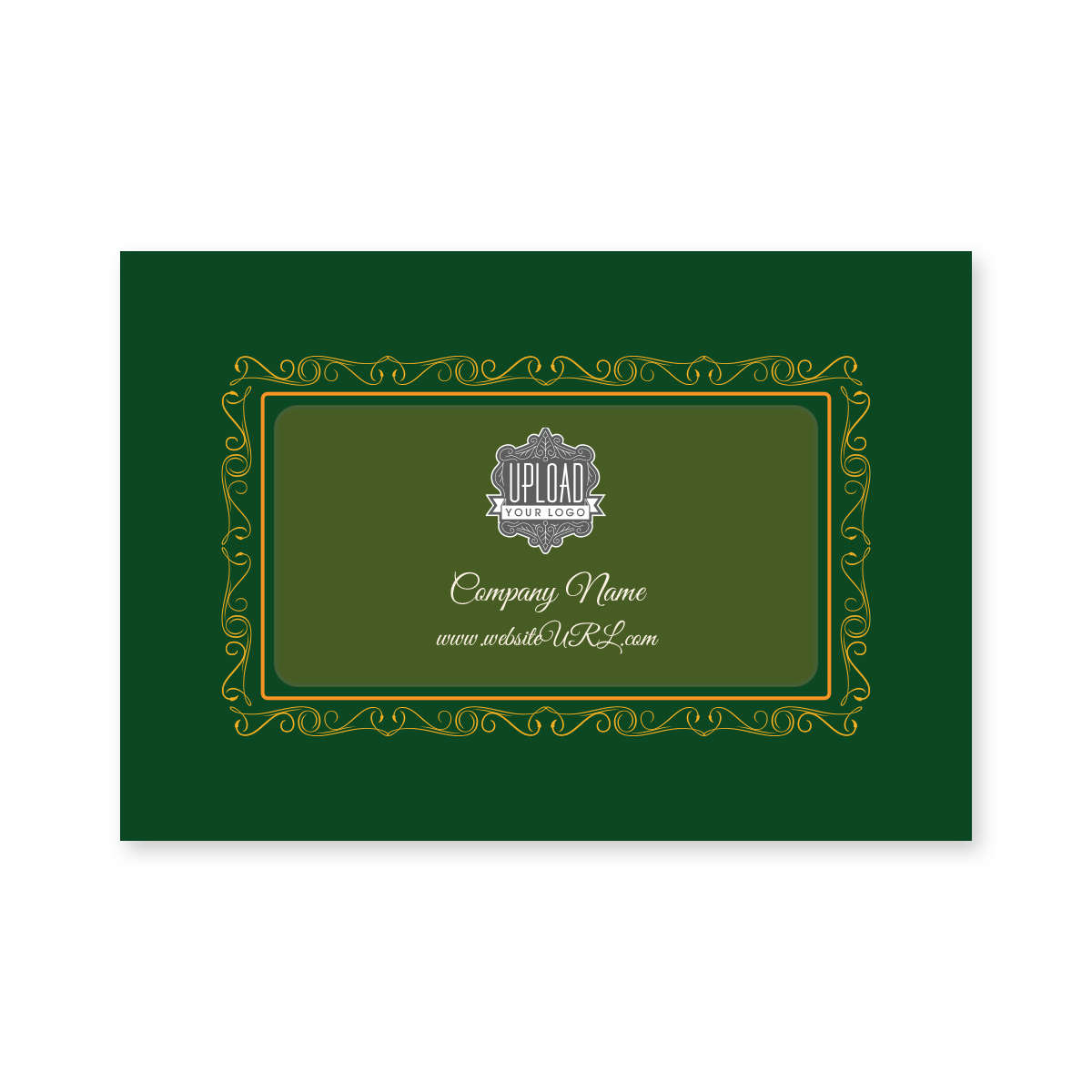 Twirly Border Sticker 2x3 Rectangle Horizontal | Deluxe