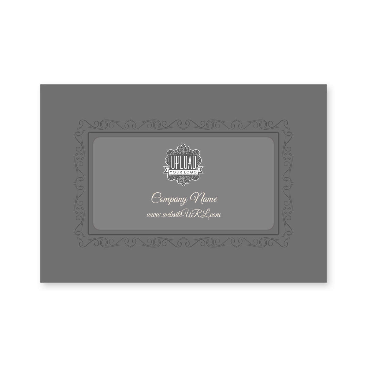 Twirly Border Sticker 2x3 Rectangle Horizontal | Deluxe