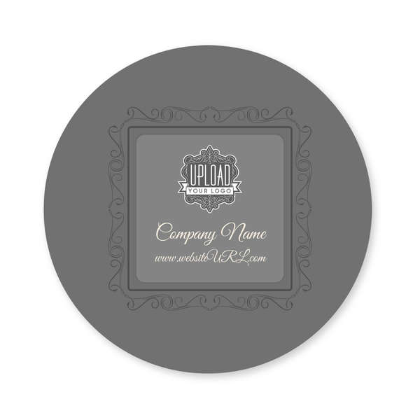 Twirly Border Sticker 3x3 Circle | Deluxe