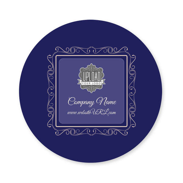 Twirly Border Sticker 3x3 Circle | Deluxe