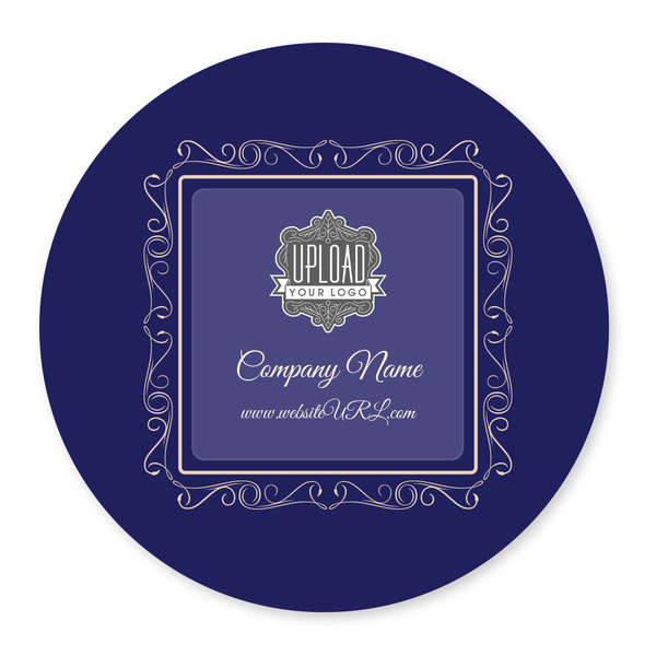 Twirly Border Sticker 4x4 Circle | Deluxe
